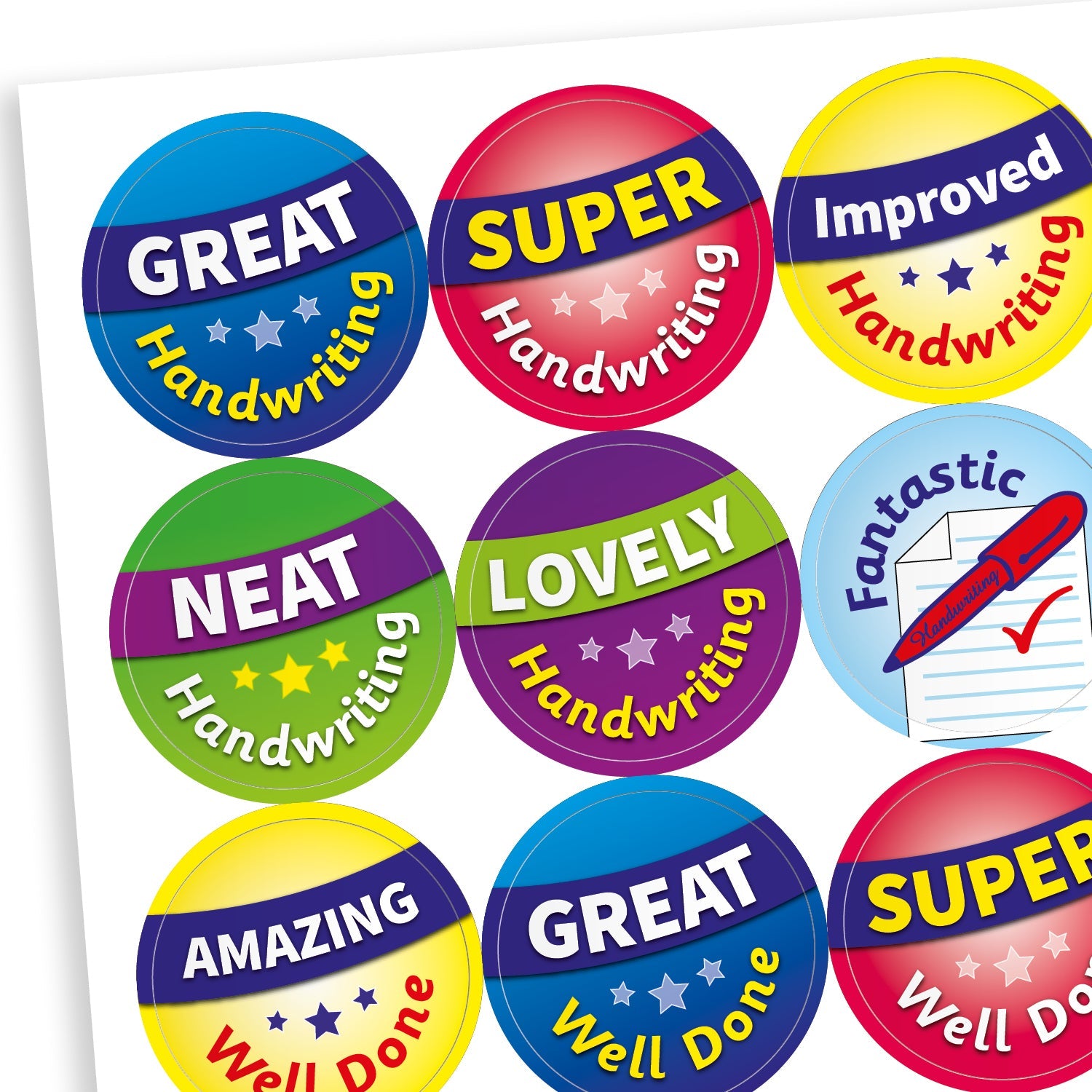 Handwriting Reward Stickers | 30 Stickers | Home Learning