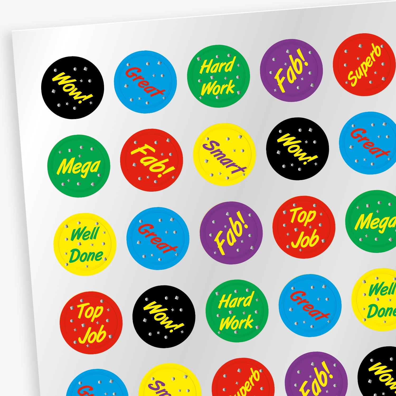 Metallic Stickers | Value Pack | 3136 Stickers | 10mm