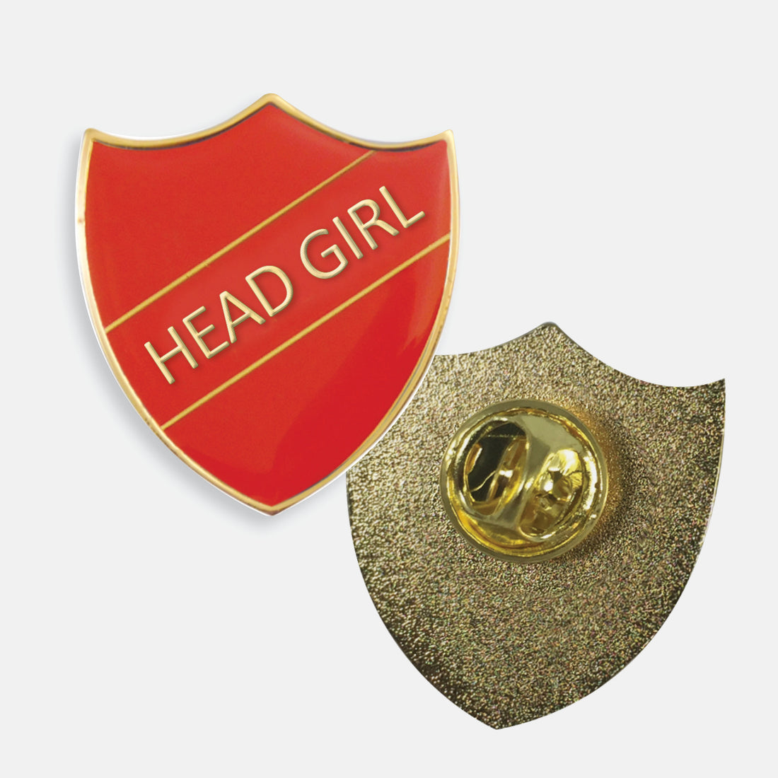 Enamel Head Girl Shield Badge | Available in 4 Colours