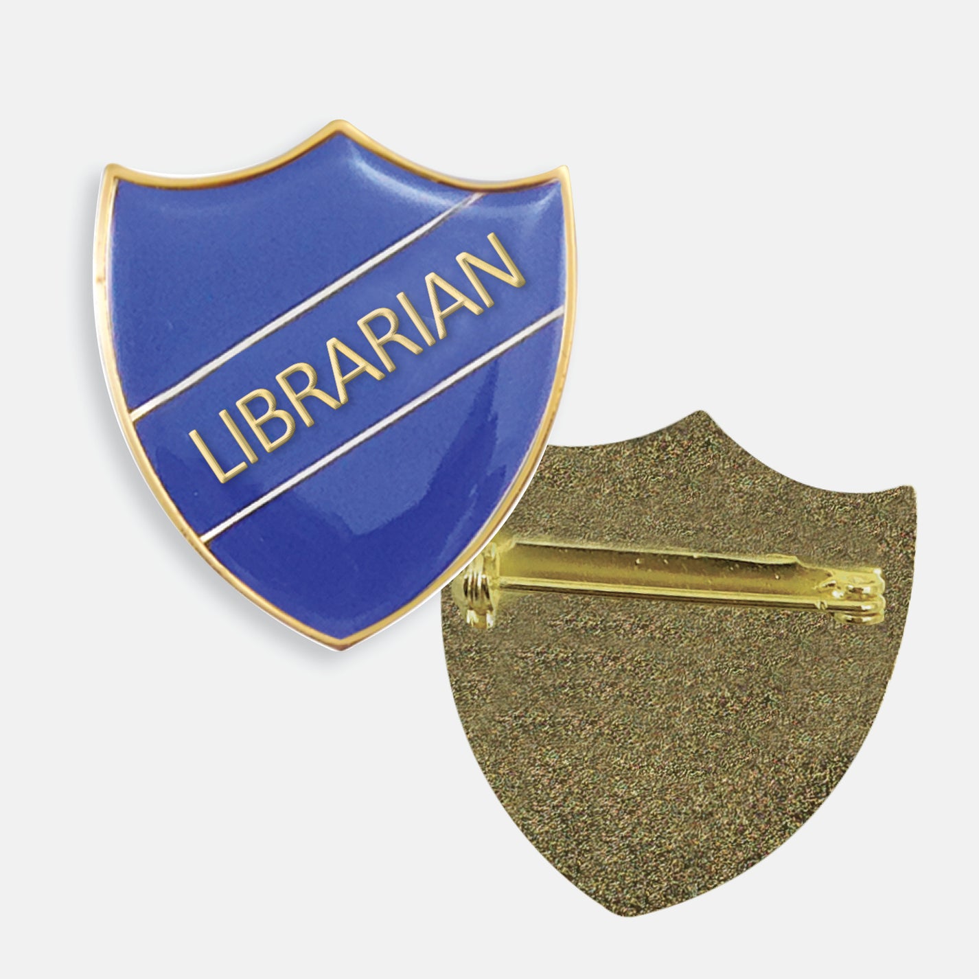 Librarian Enamel Badge | Red | 30x26.4mm | School Badge