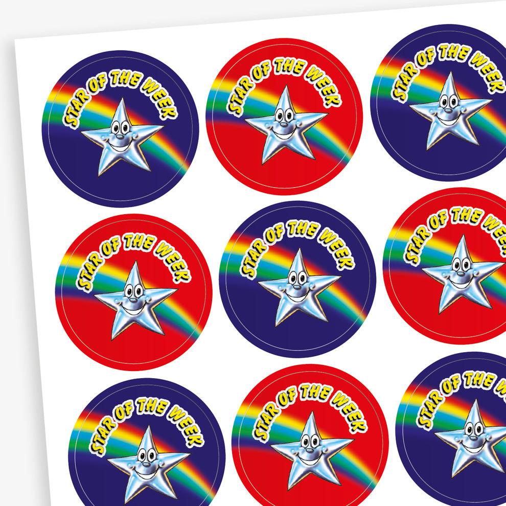 Star of the Week Stickers | Pick a Pack Size | Pupil Reward