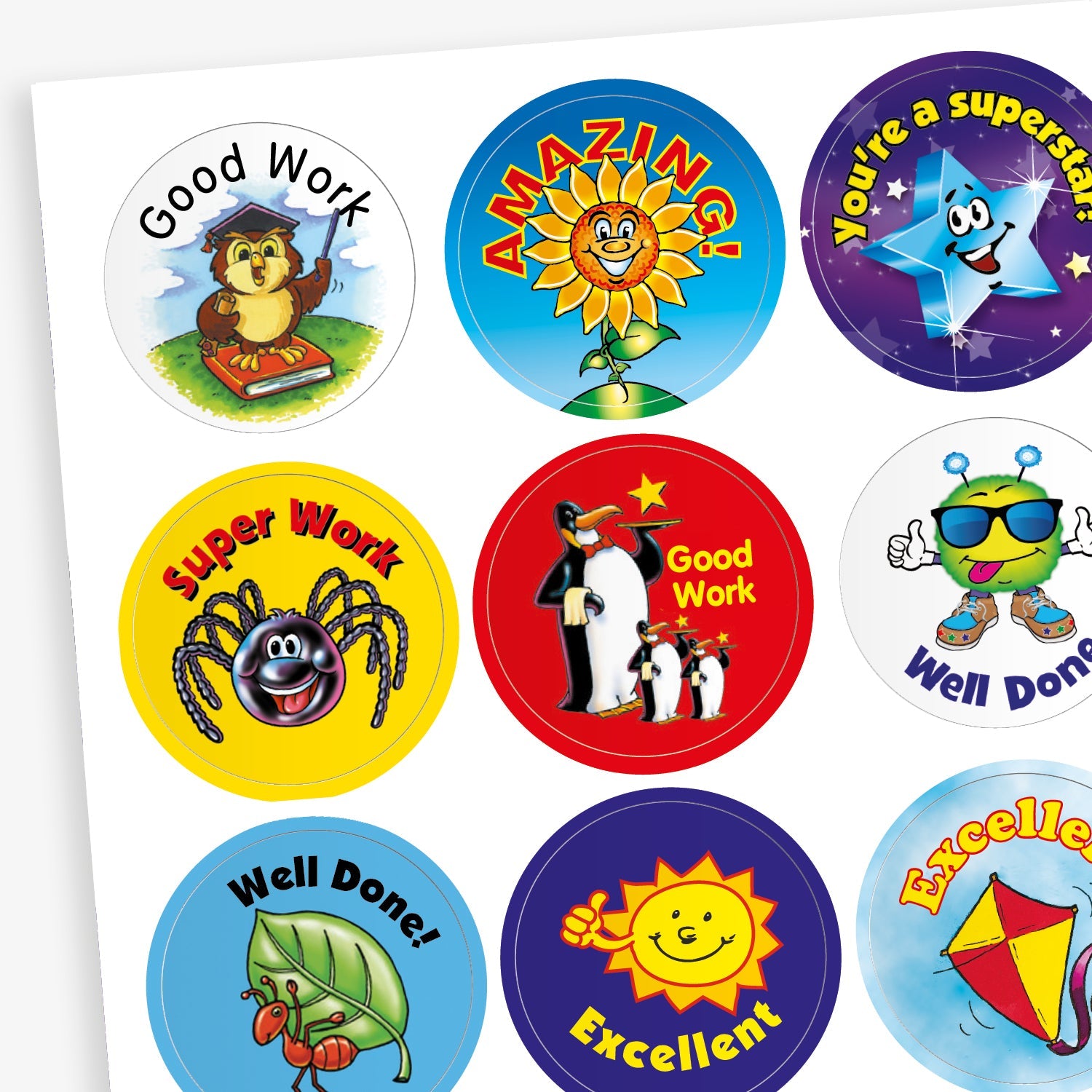 Classic Reward Stickers | 70 Stickers | 25mm diameter
