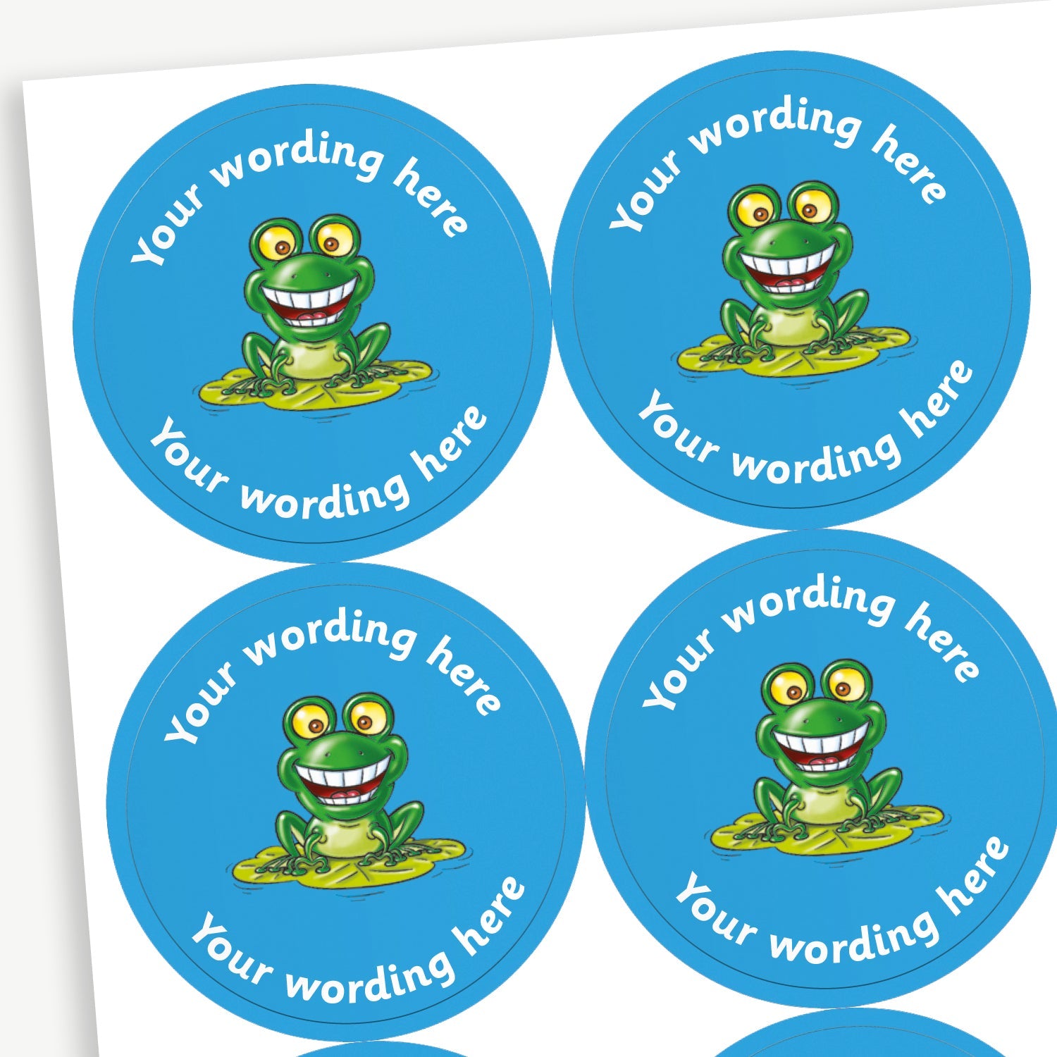 Personalised Frog Stickers | x 35 | 37mm |Pupil Rewards