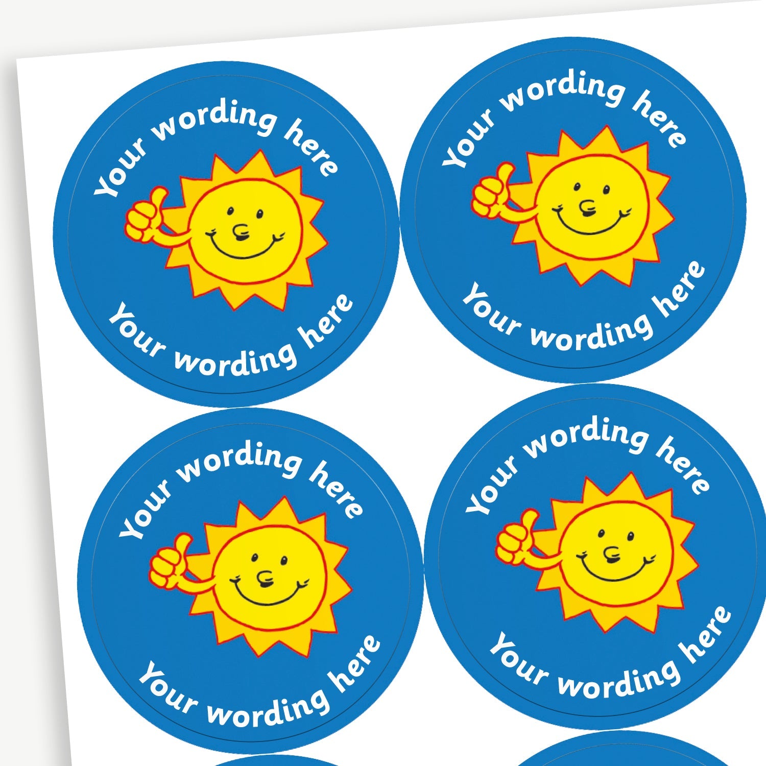 Personalised Sun Stickers | x 35 | 37mm | Pupil Rewards