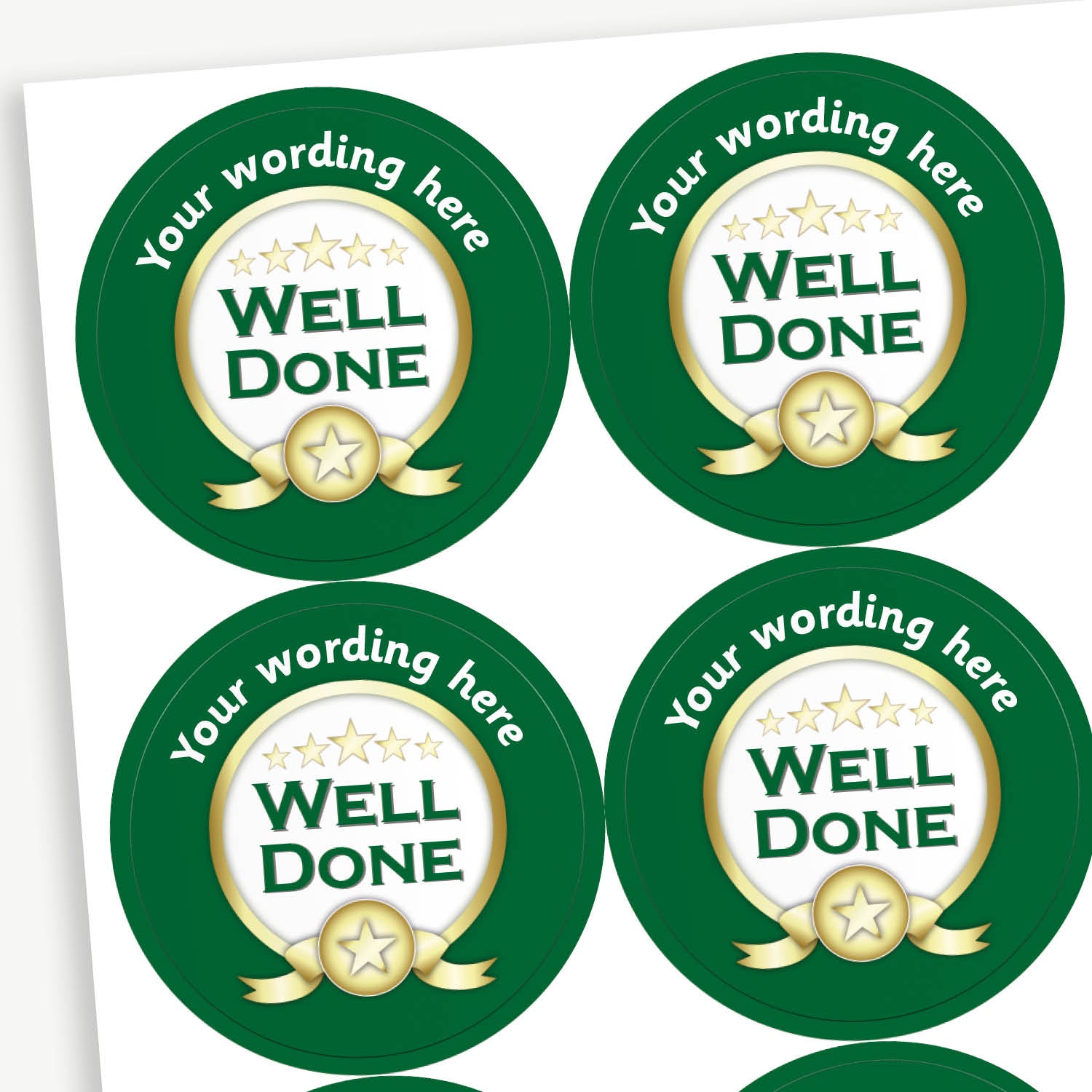 Personalised Pupil Reward Stickers | Add Your Text and Image
