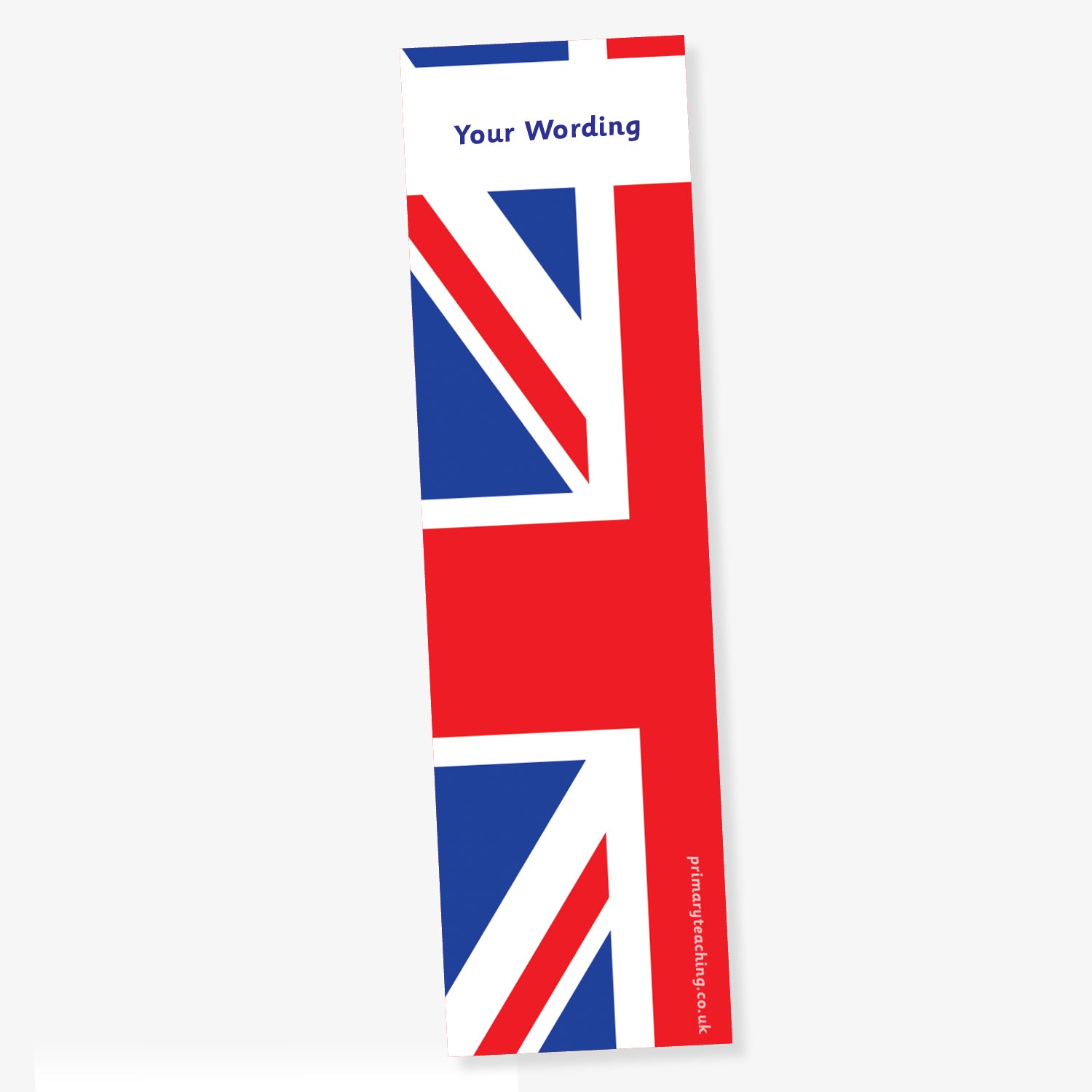 Personalised Jack Flag Bookmark | Pupil Reward | 59x210mm