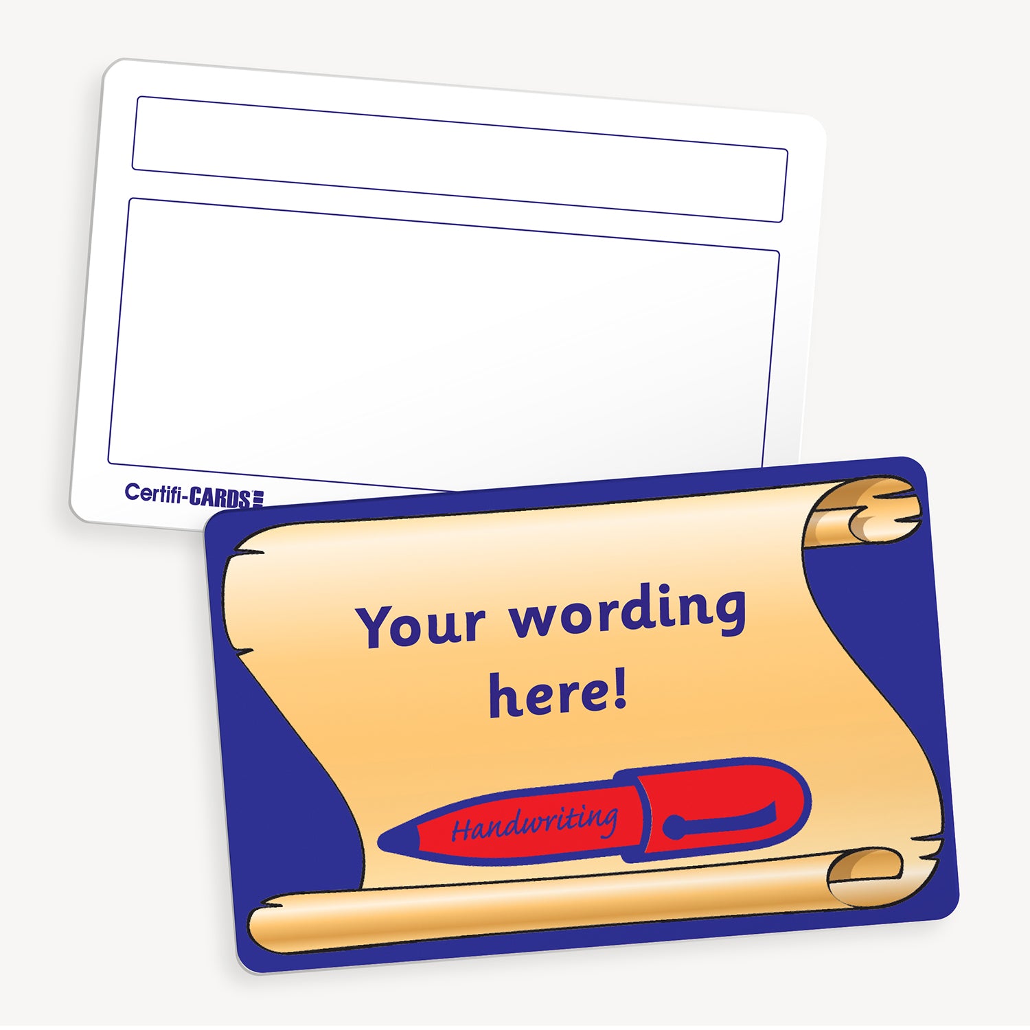 Personalised Handwriting CertifiCARD | Pen Licence | Reward
