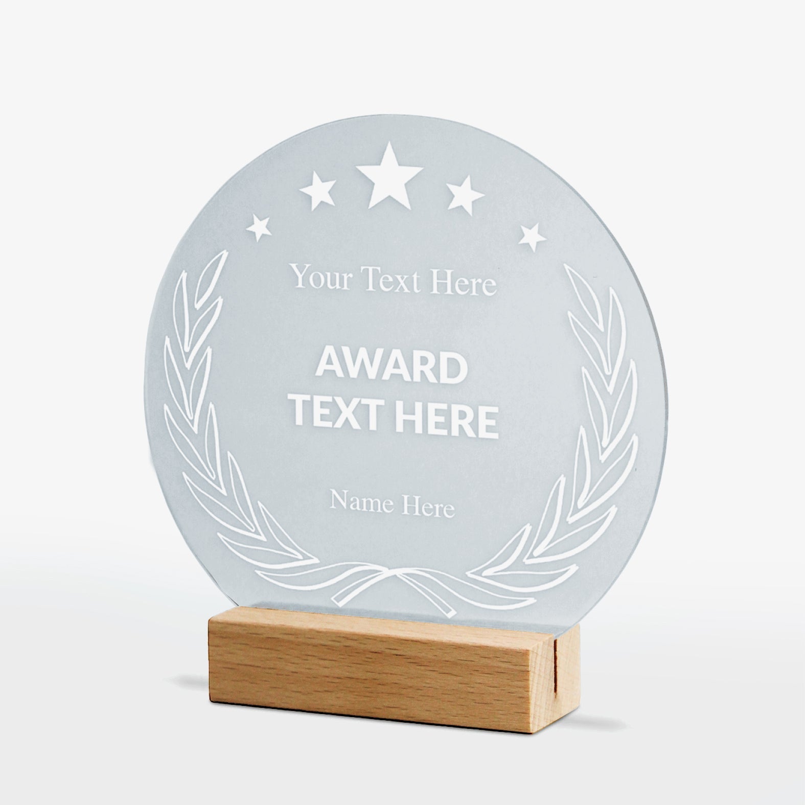 Personalised Trophy Circular Acrylic Plaque | Sports Day – Primary ...