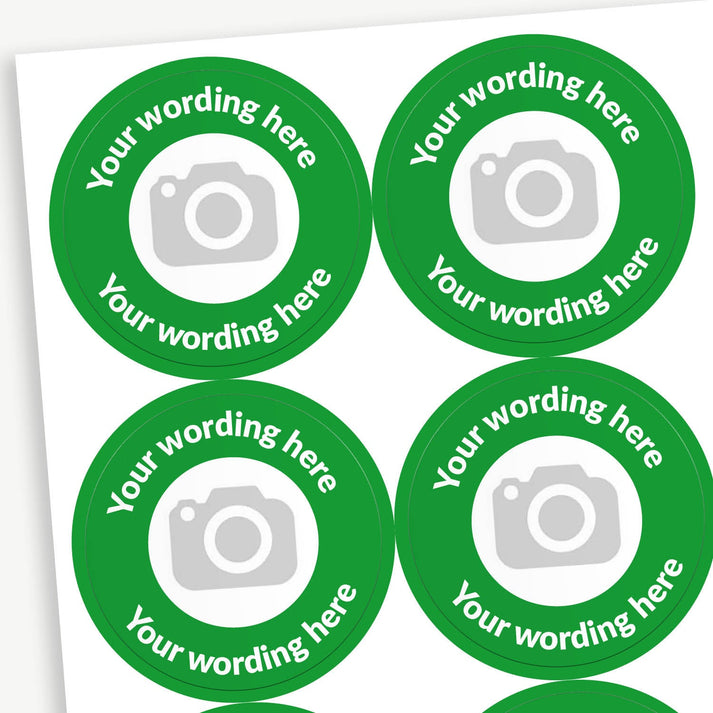 Upload Your Own Circle Stickers | 35 per sheet | 37mm