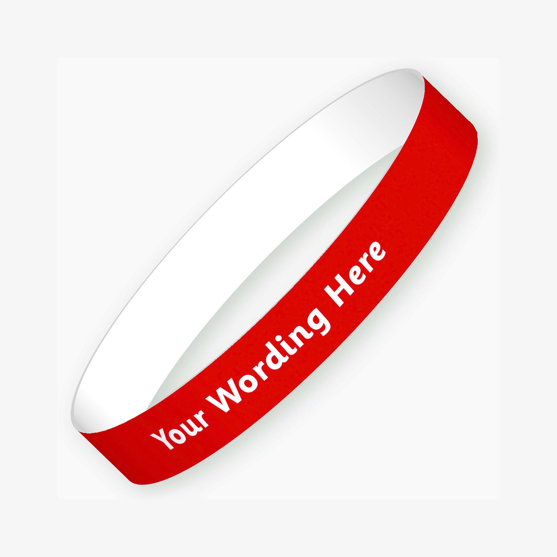 Personalised Wristbands | Red | 15mm x 220mm | Rewards