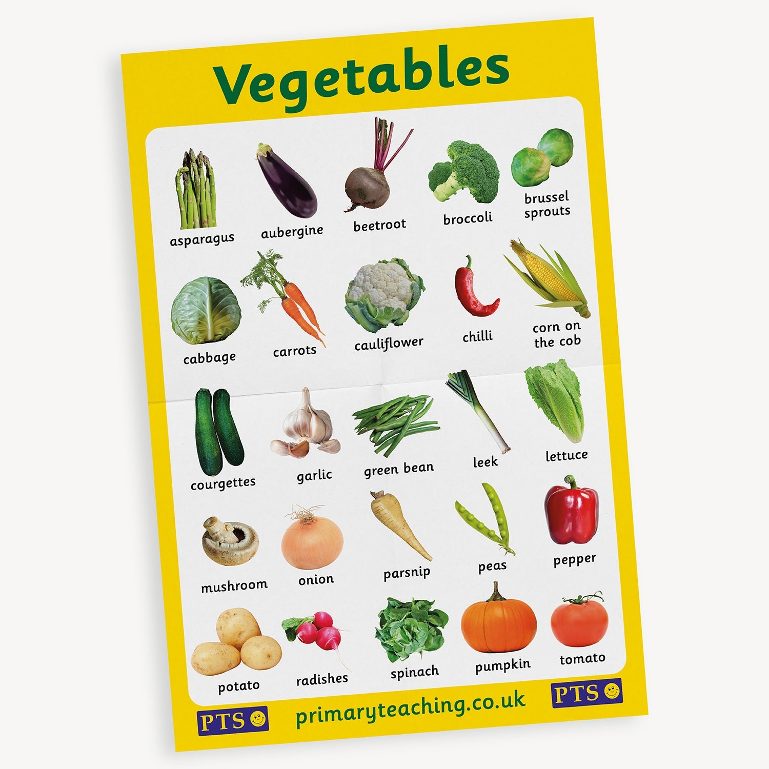 Vegetables Healthy Eating Poster | 620mm x 420mm | A2 Size