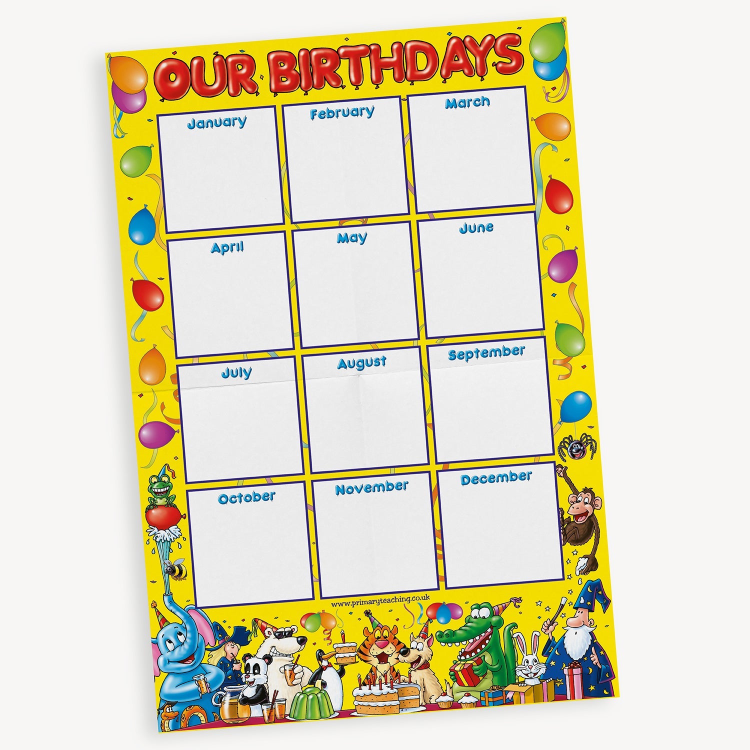 Class Birthdays Poster | Paper | A2 | Classroom Displays