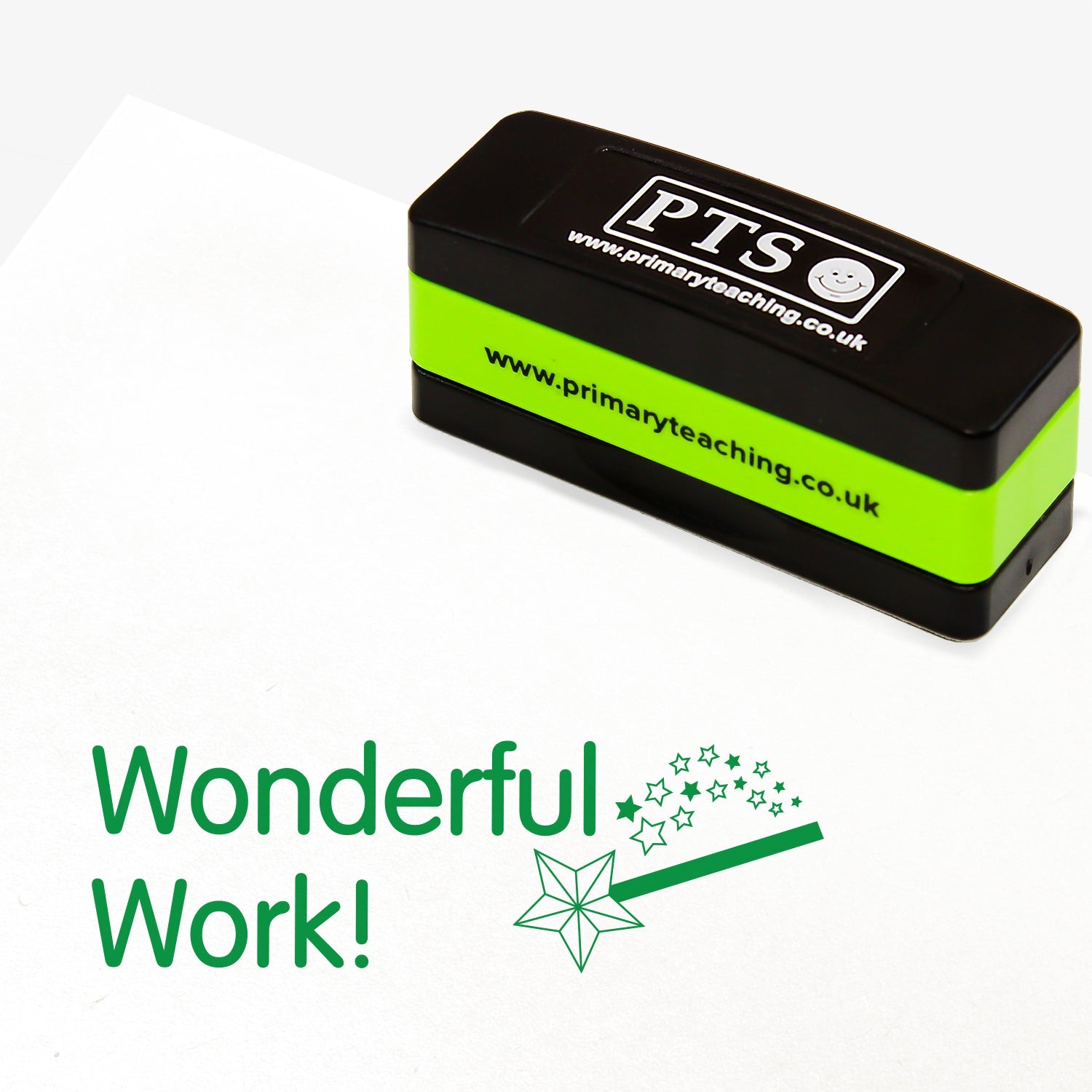 Wonderful Work Stakz Stamper | Green Ink | Teacher Stamp