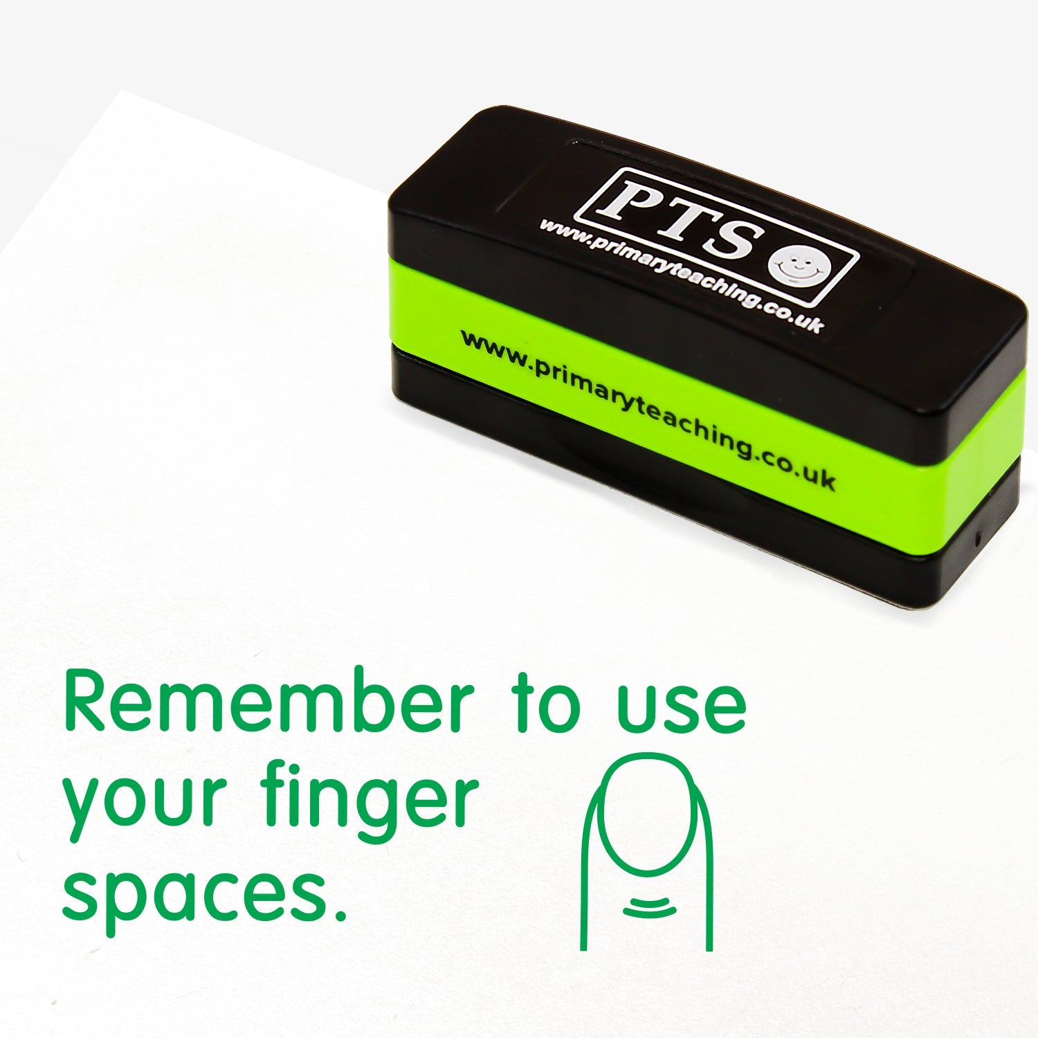 Remember to Use Your Finger Spaces Stakz Stamper | Green