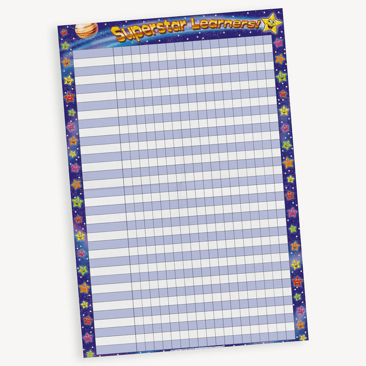 Sticker Collector Chart | Superstar Learners | A2