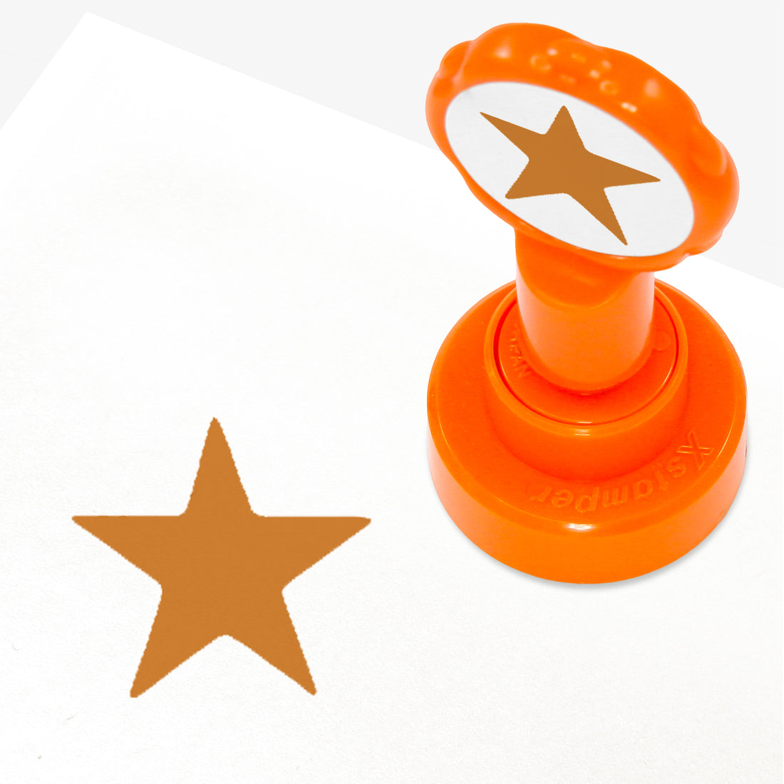 Gold Star Stamper | 25mm | Gold Ink | Teacher Stamp