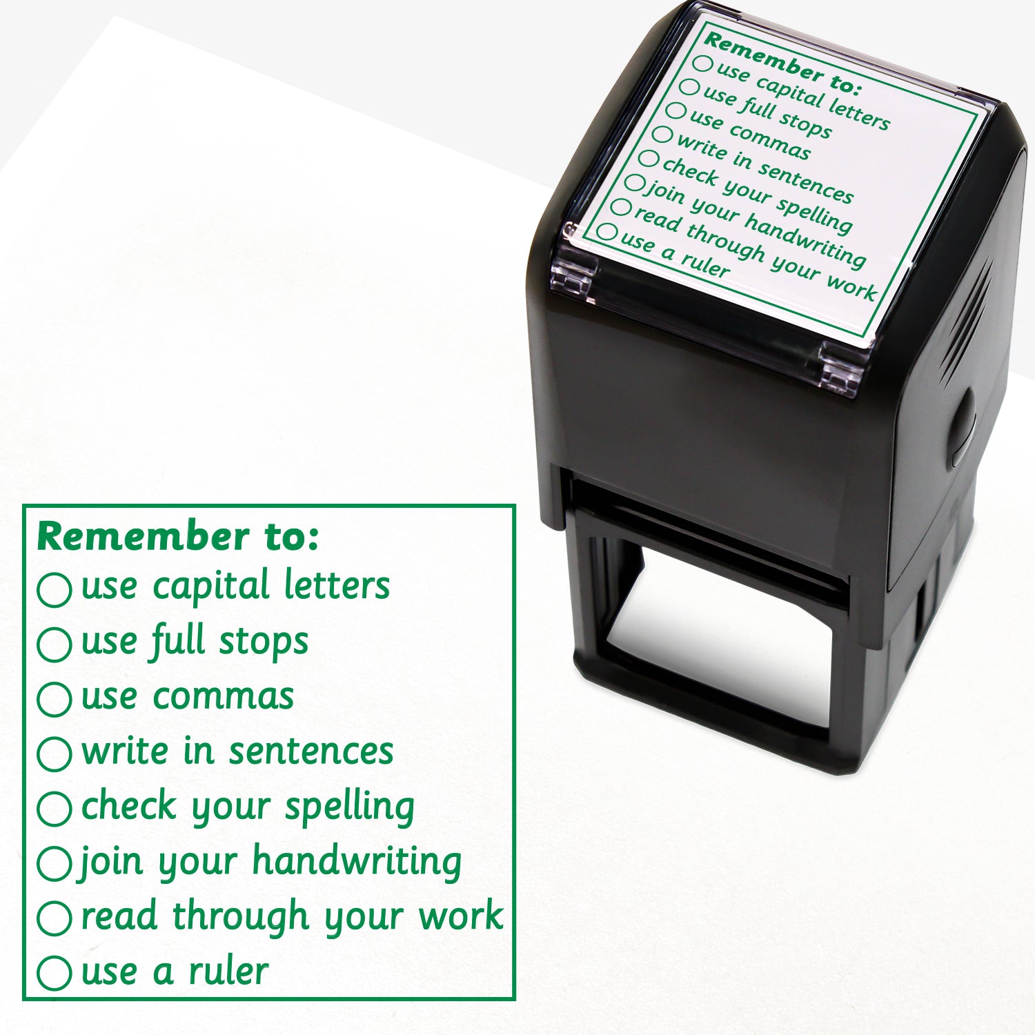 Remember to Stamper | 40mm | Choose Your Ink Colour