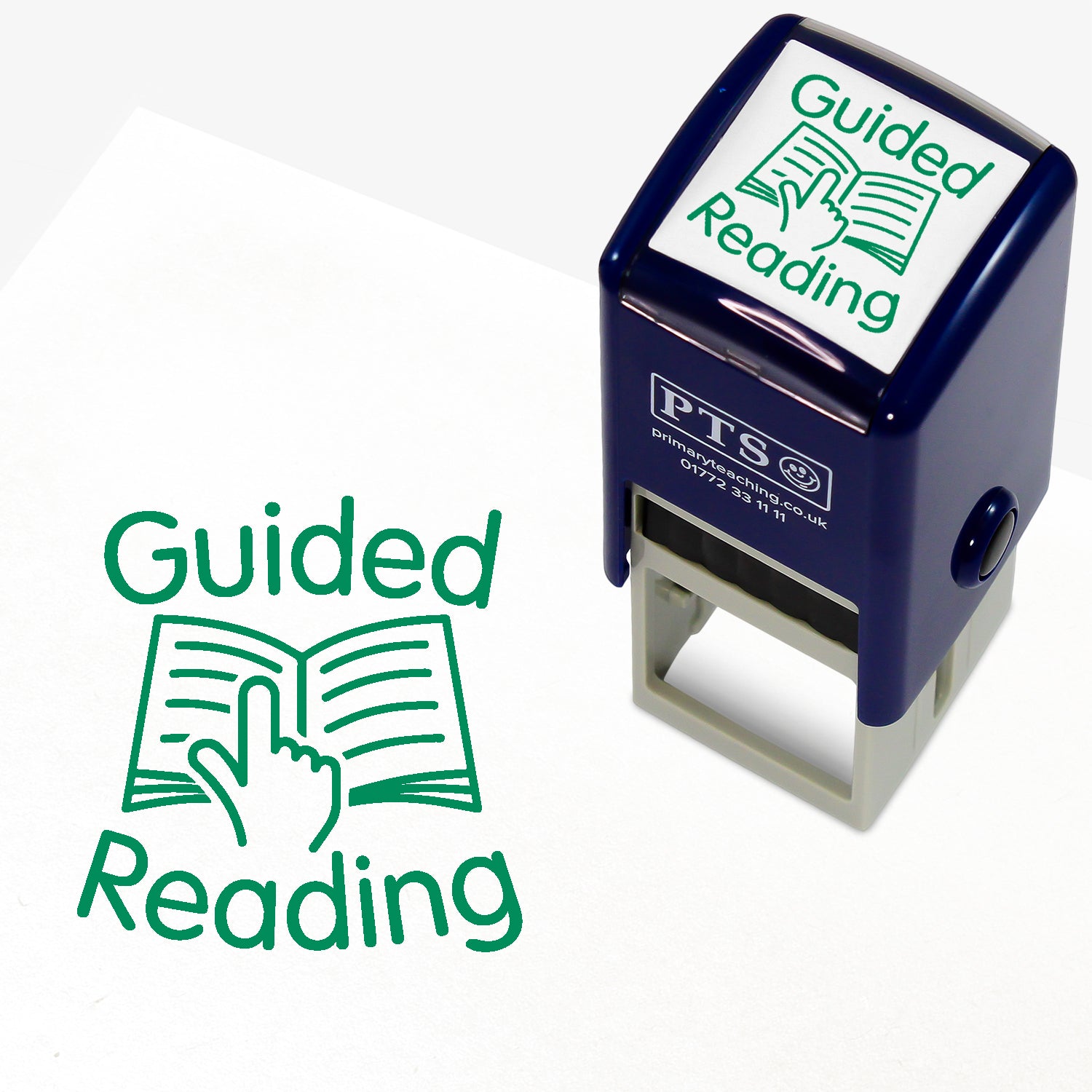 Guided Reading Stamper | Green | 25mm | Classroom Rewards
