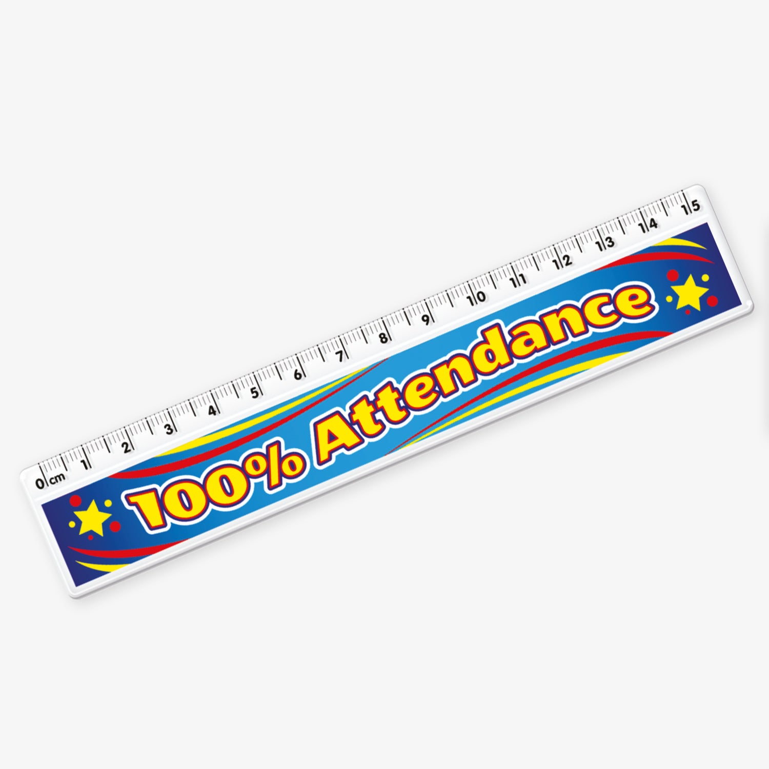 100% Attendance Ruler | 15cm | x 1 | Classroom Rewards