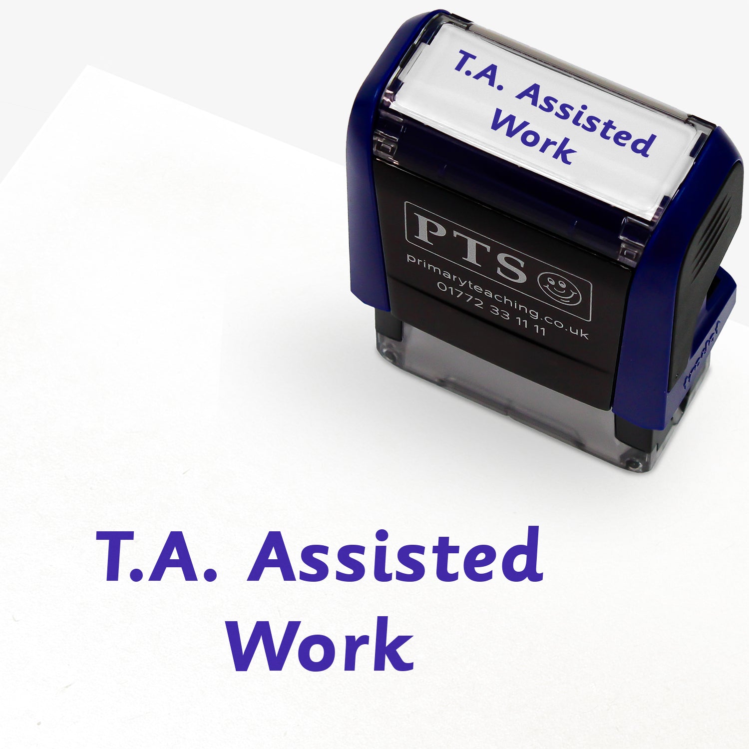 T.A. Assisted Work Stamper | Purple Ink | 38mm x 15mm