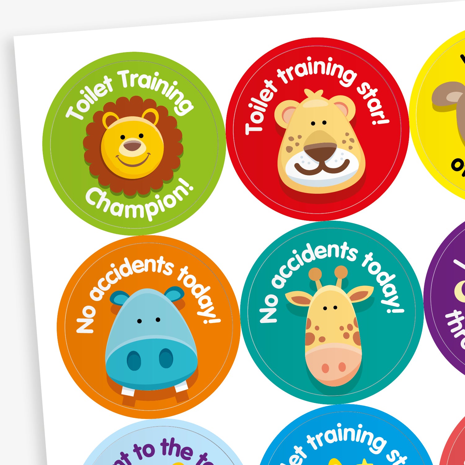 Toilet Training Stickers | 32mm | x 20 | Classroom Rewards
