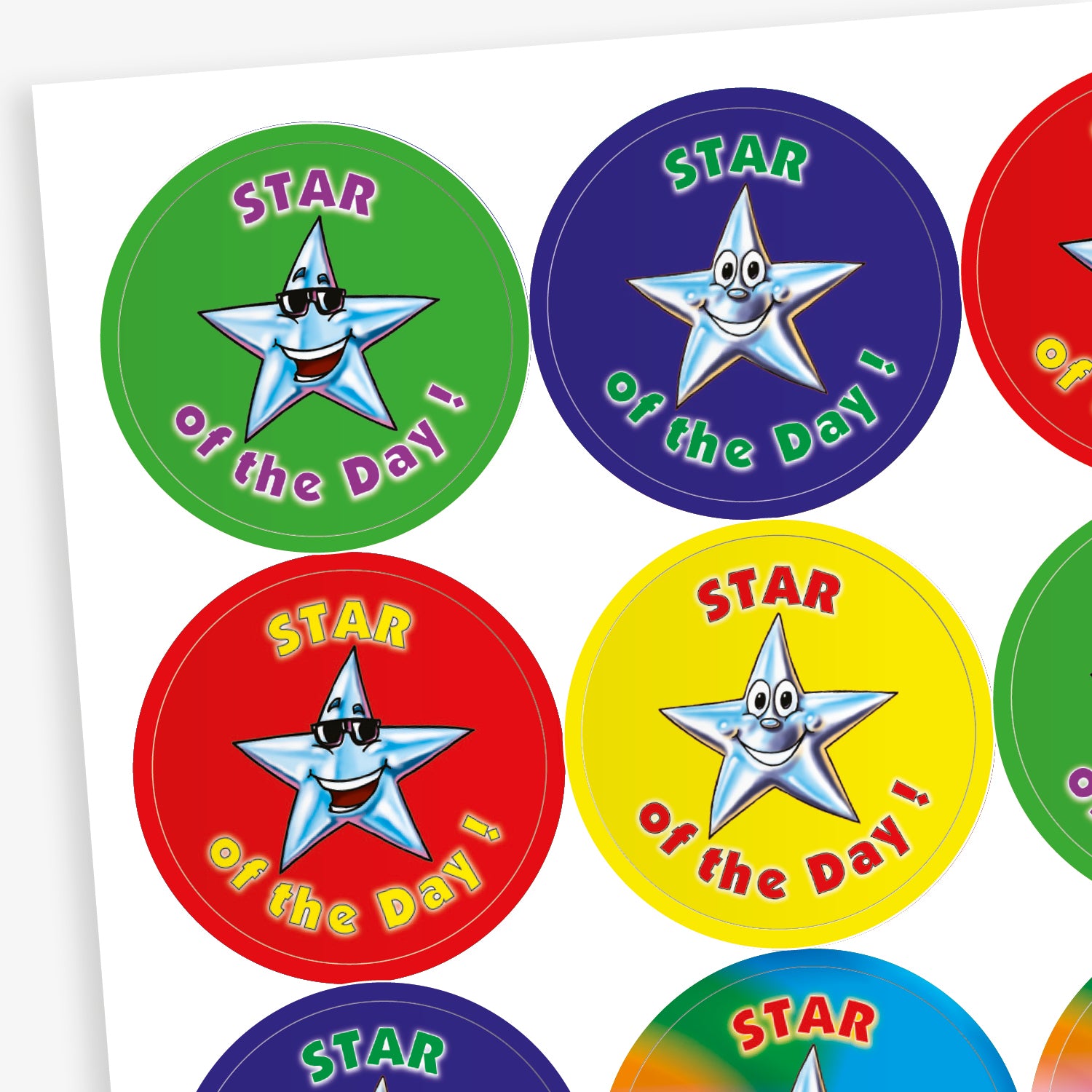 Printable Star Reward Stickers