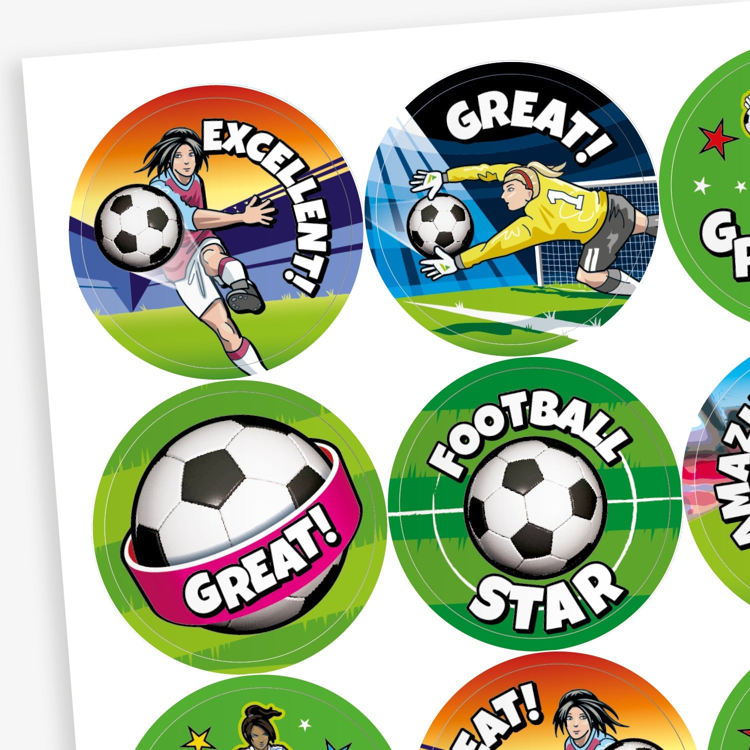 Women's Football Reward Stickers | x 20 | World Cup 2023