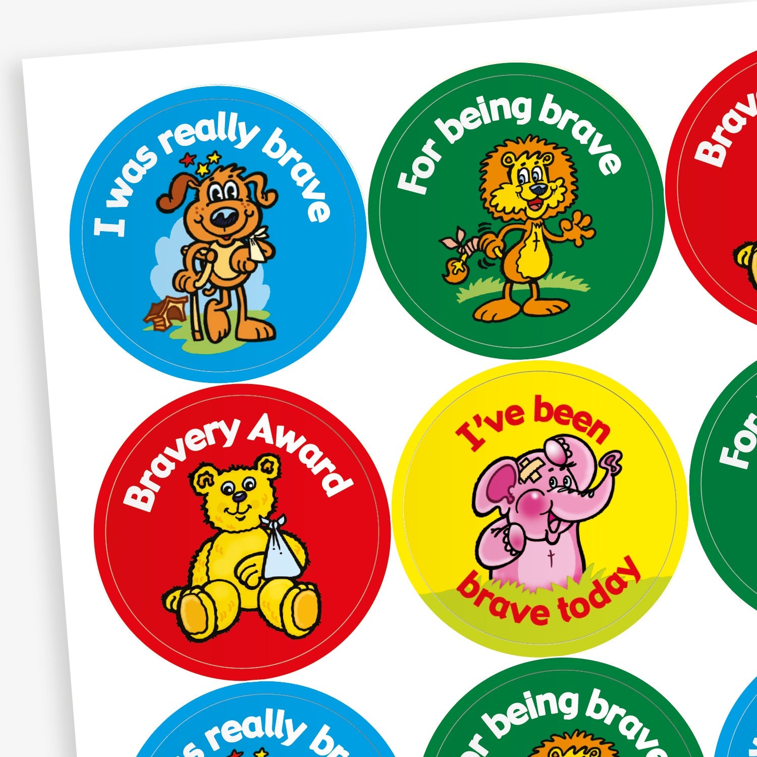 Bravery Award Stickers | 32mm | First Aid | Pick a Pack Size