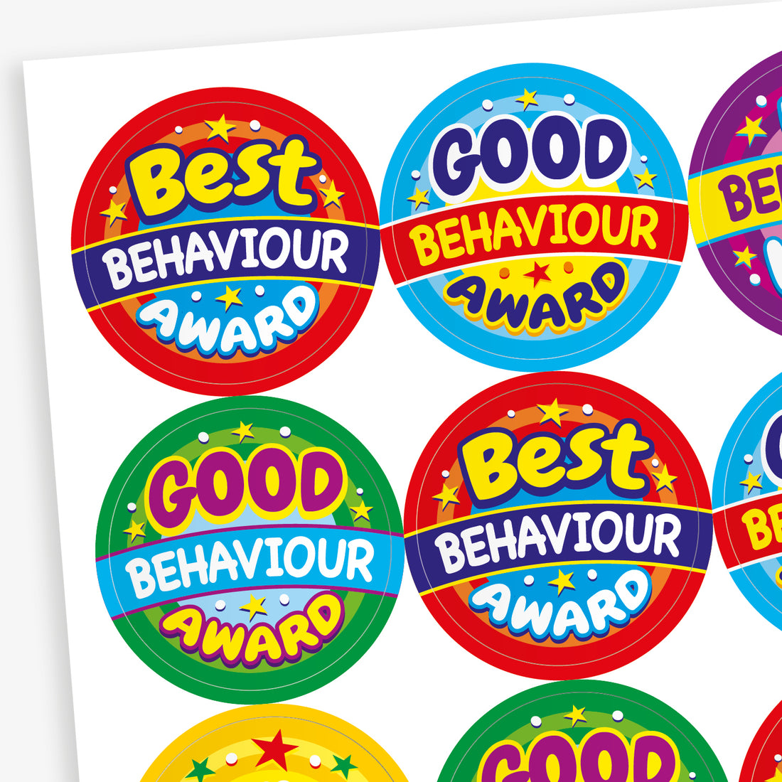Bright Behaviour Reward Stickers | 32mm | Choose a Pack Size