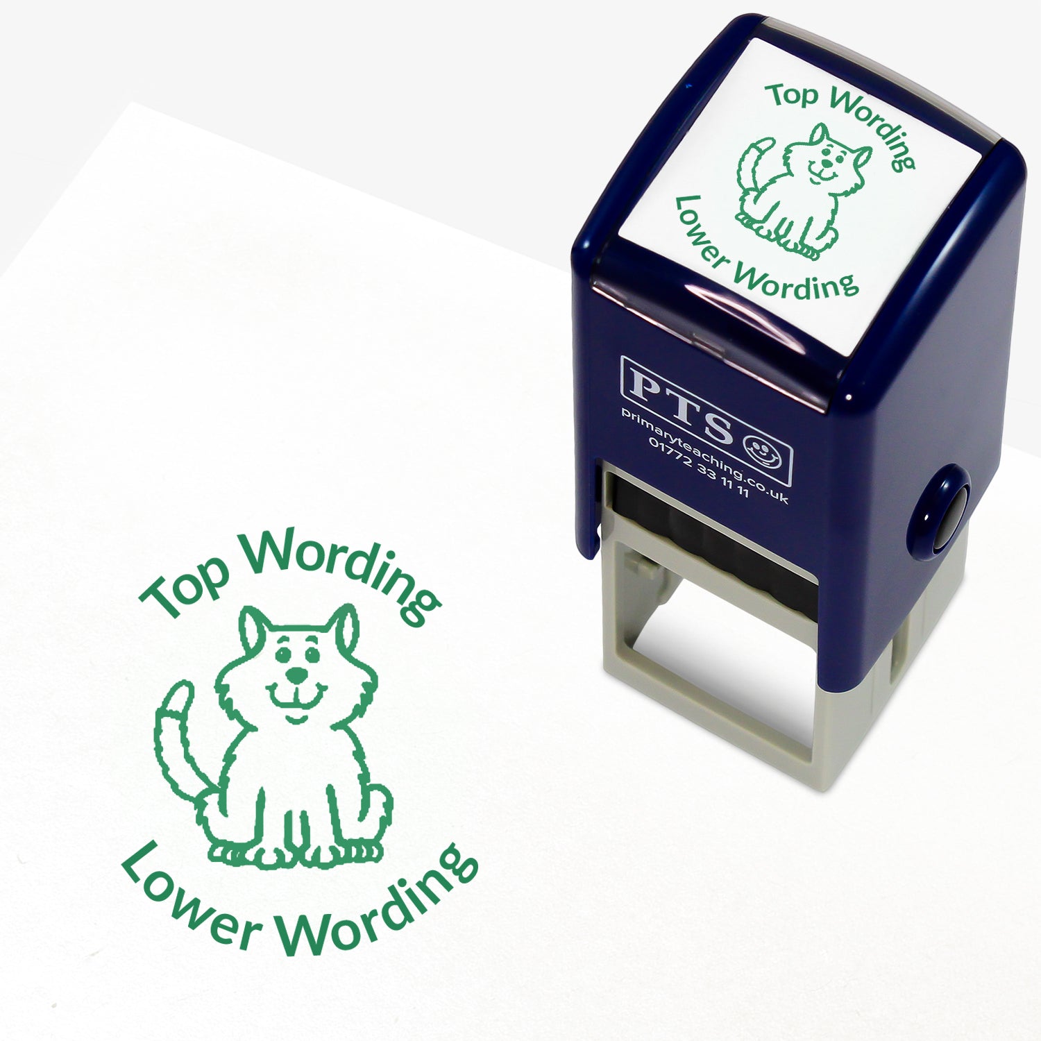 Personalised Cat Stamper | 25mm | Choose Your Ink Colour