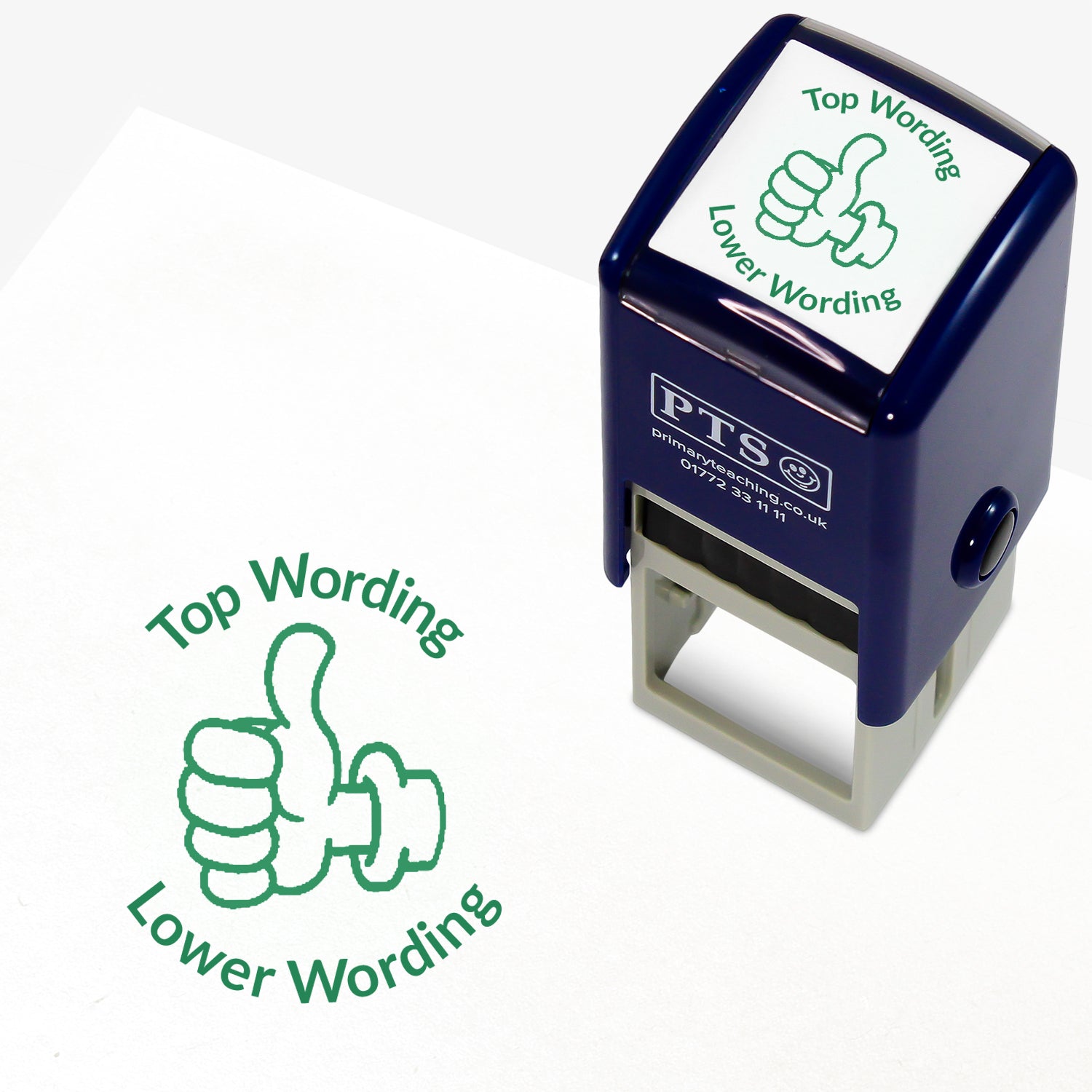 Personalised Thumbs Up Stamper | 25mm | Choice of Ink Colour