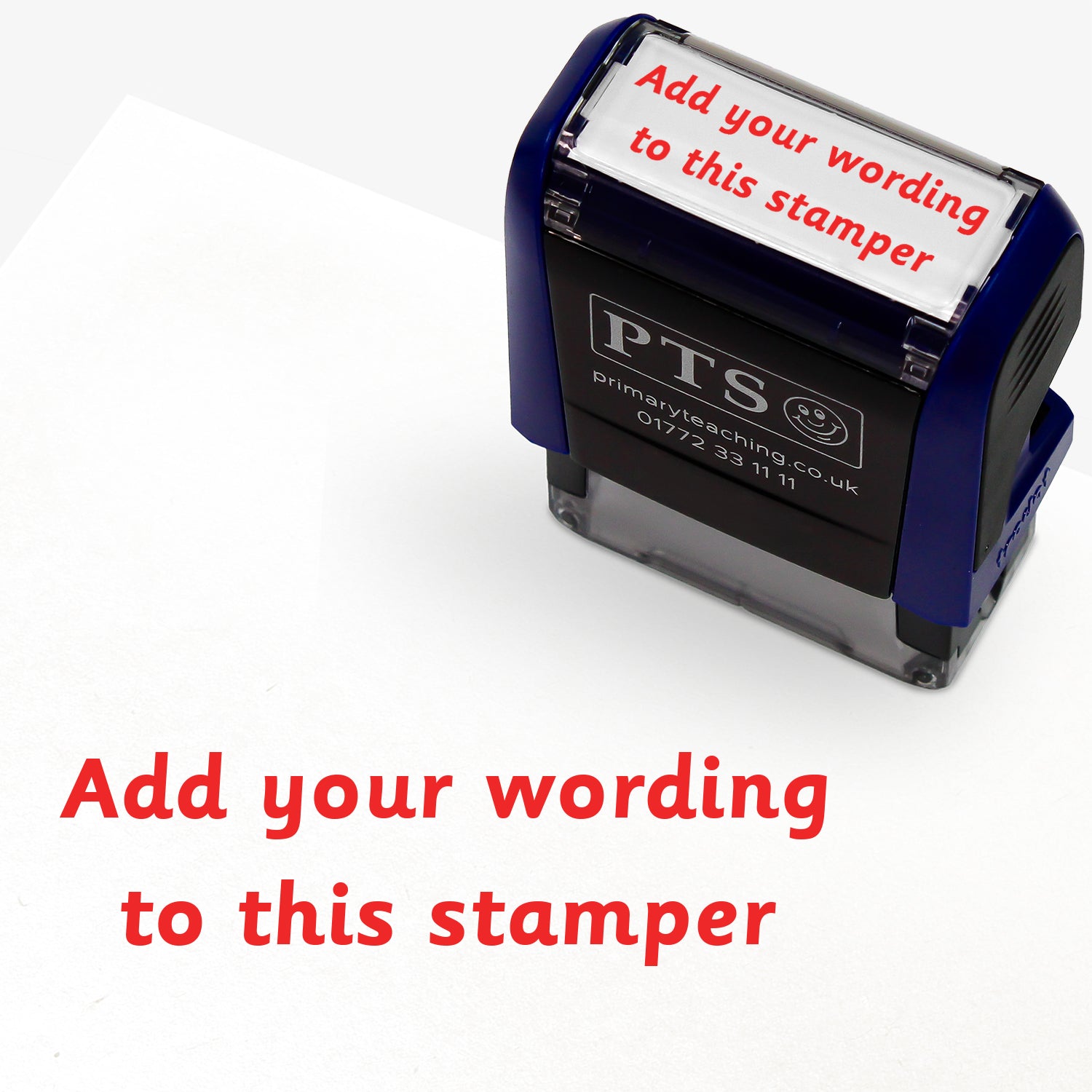Personalised Wording Stamper | 38mm x 14mm | Pre-inked