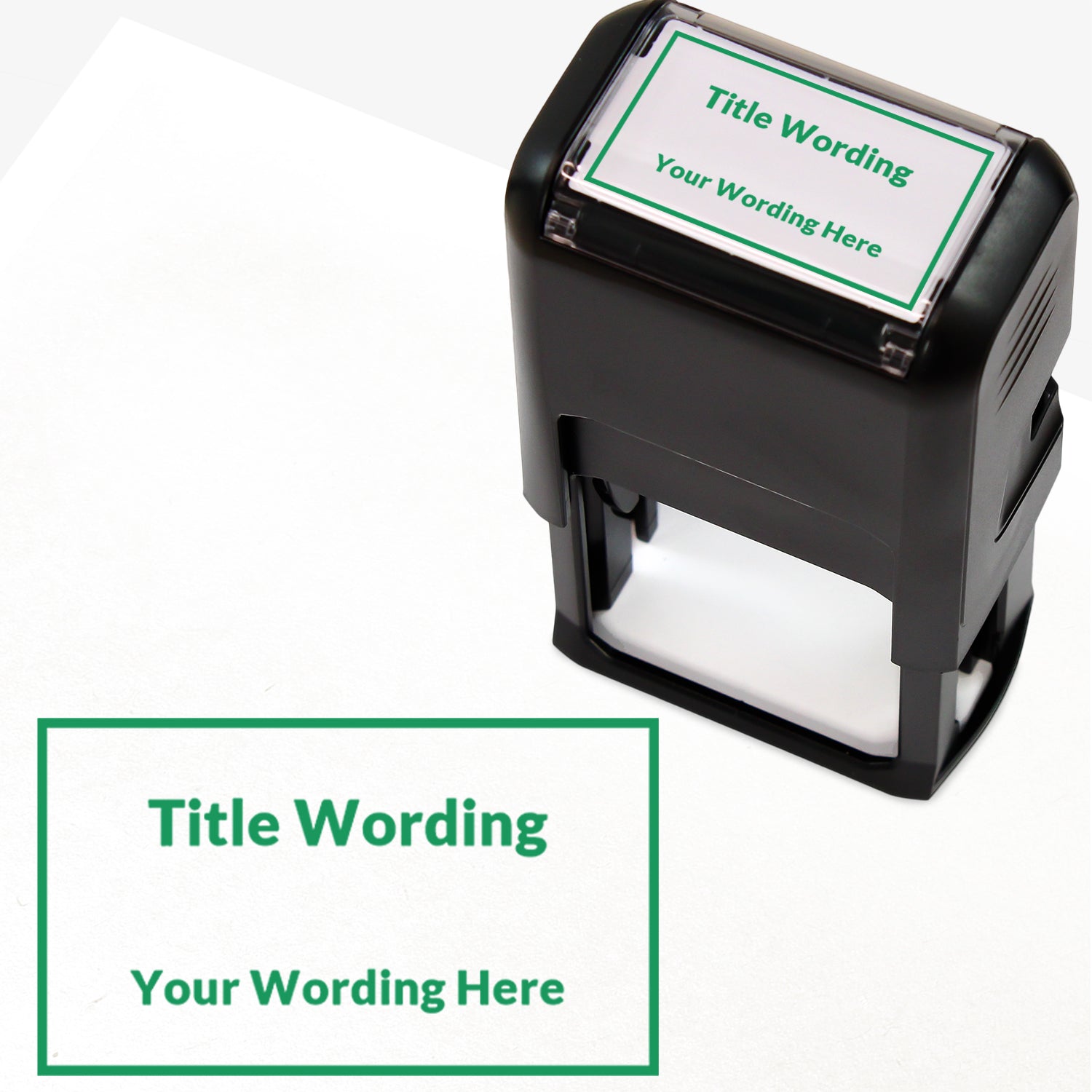 Personalised Text Box Stamper | 41 x 24mm | Colour Choice