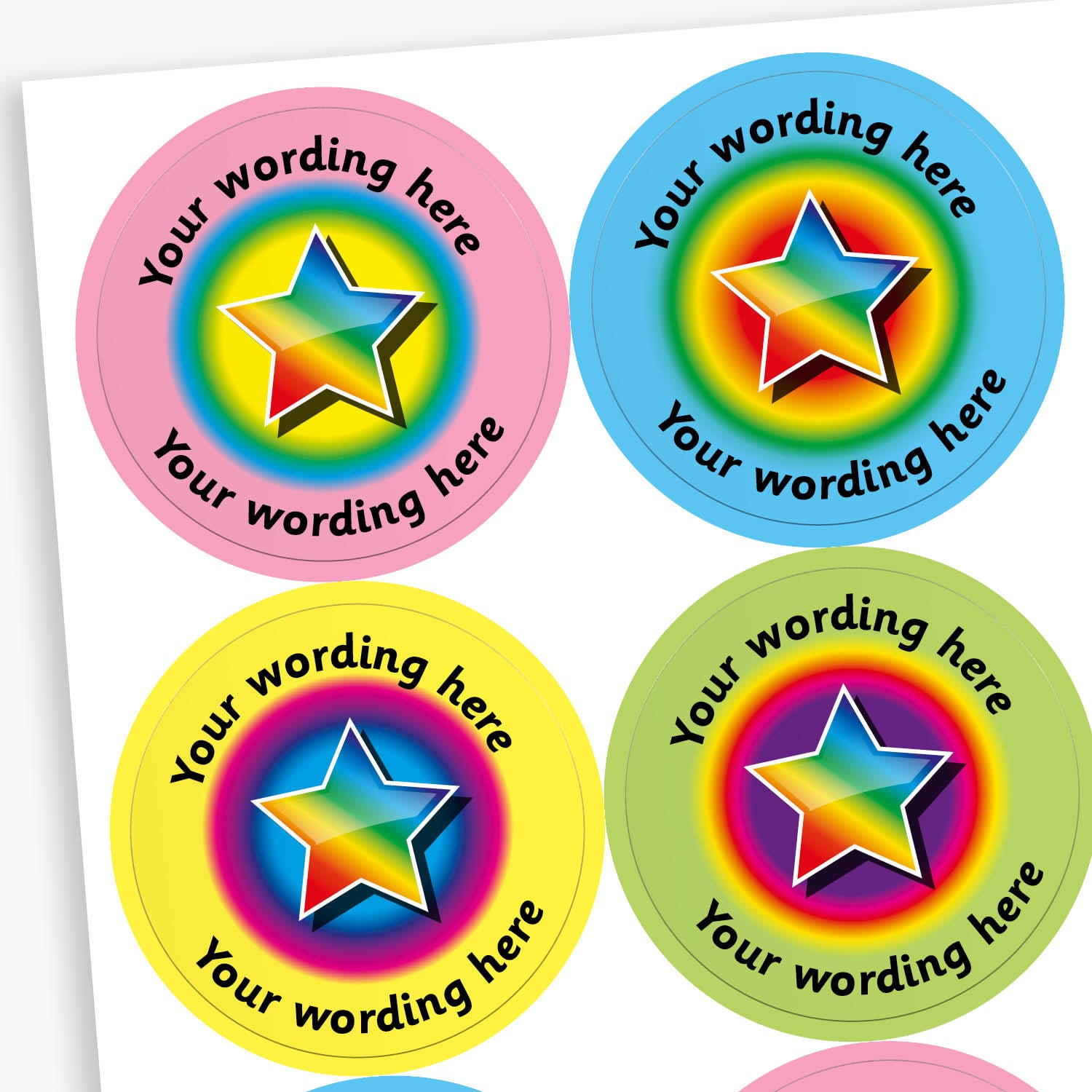 Personalised Pupil Reward Stickers | Add Your Text and Image