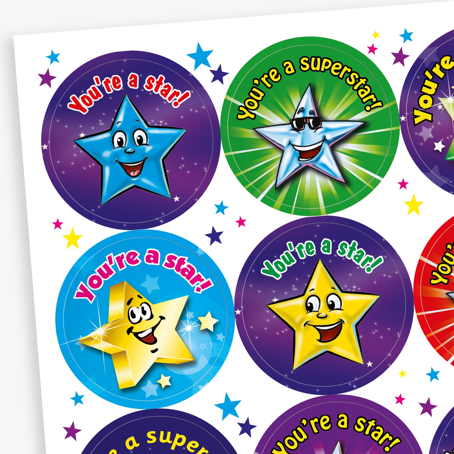 Berry Scented Stickers | Stars and Superstars | x 20