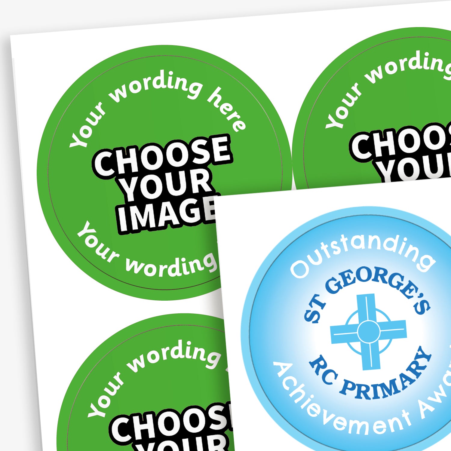 Design Your Own Stickers| 45mm | Upload Your Logo or Image – Primary ...